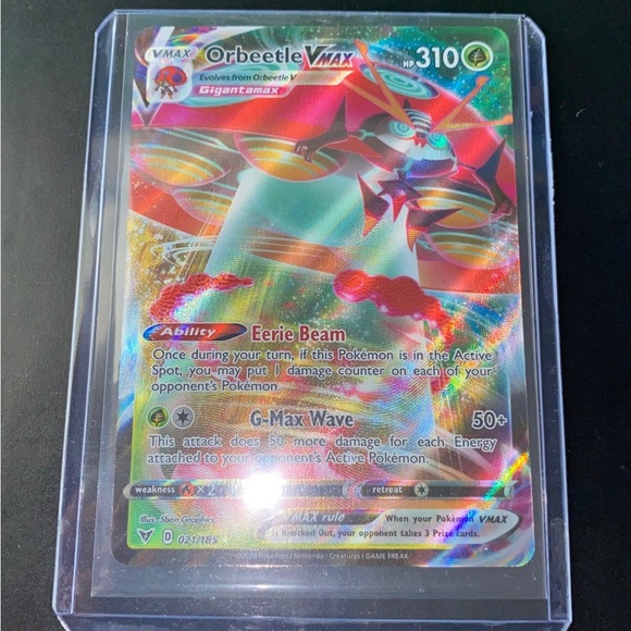 Pokemon | Toys | Full Art Orbeetle Vmax Ultra Rare 2585 Deck Set Vivid ...
